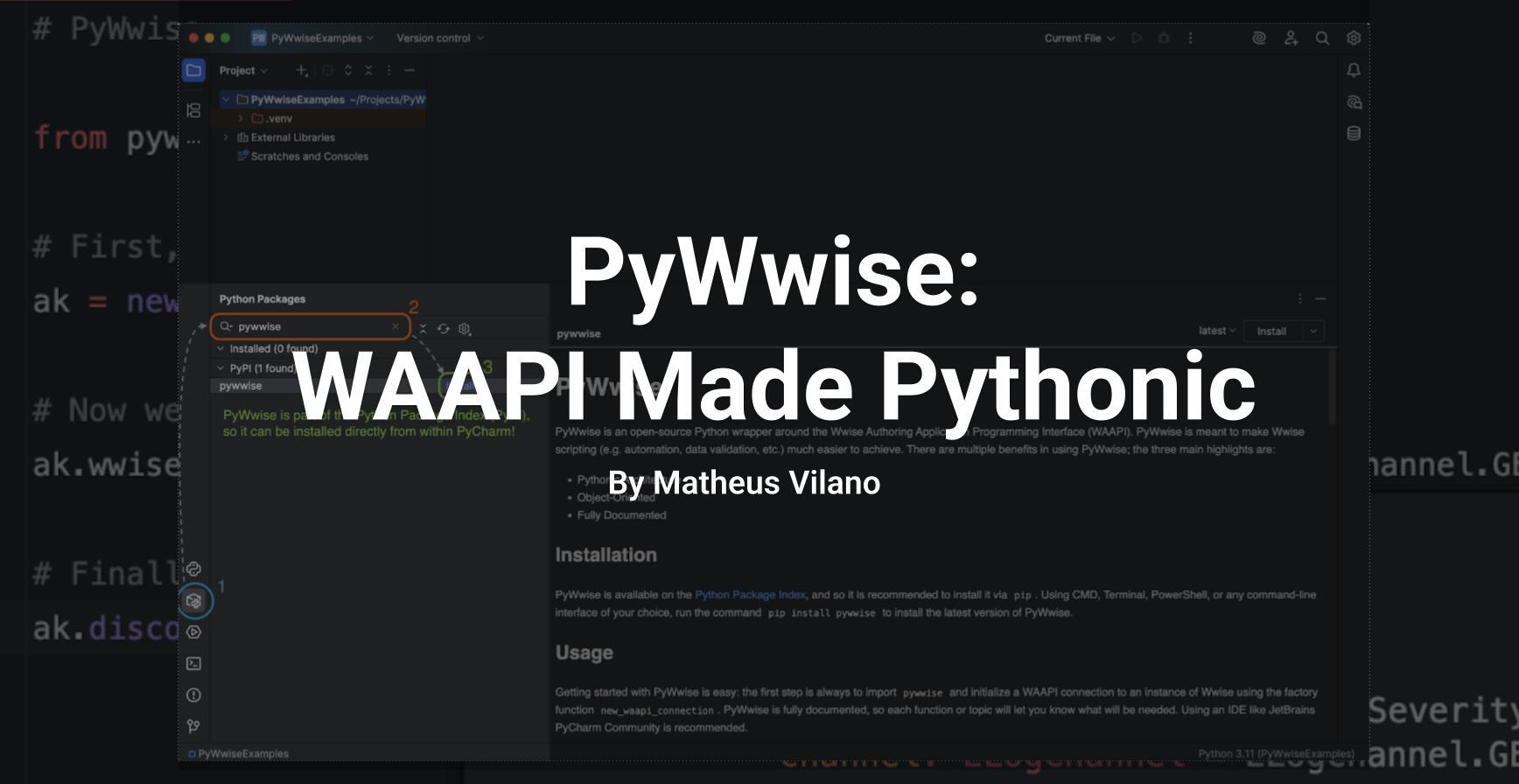 PyWwise: WAAPI Made Pythonic | Audiokinetic Blog